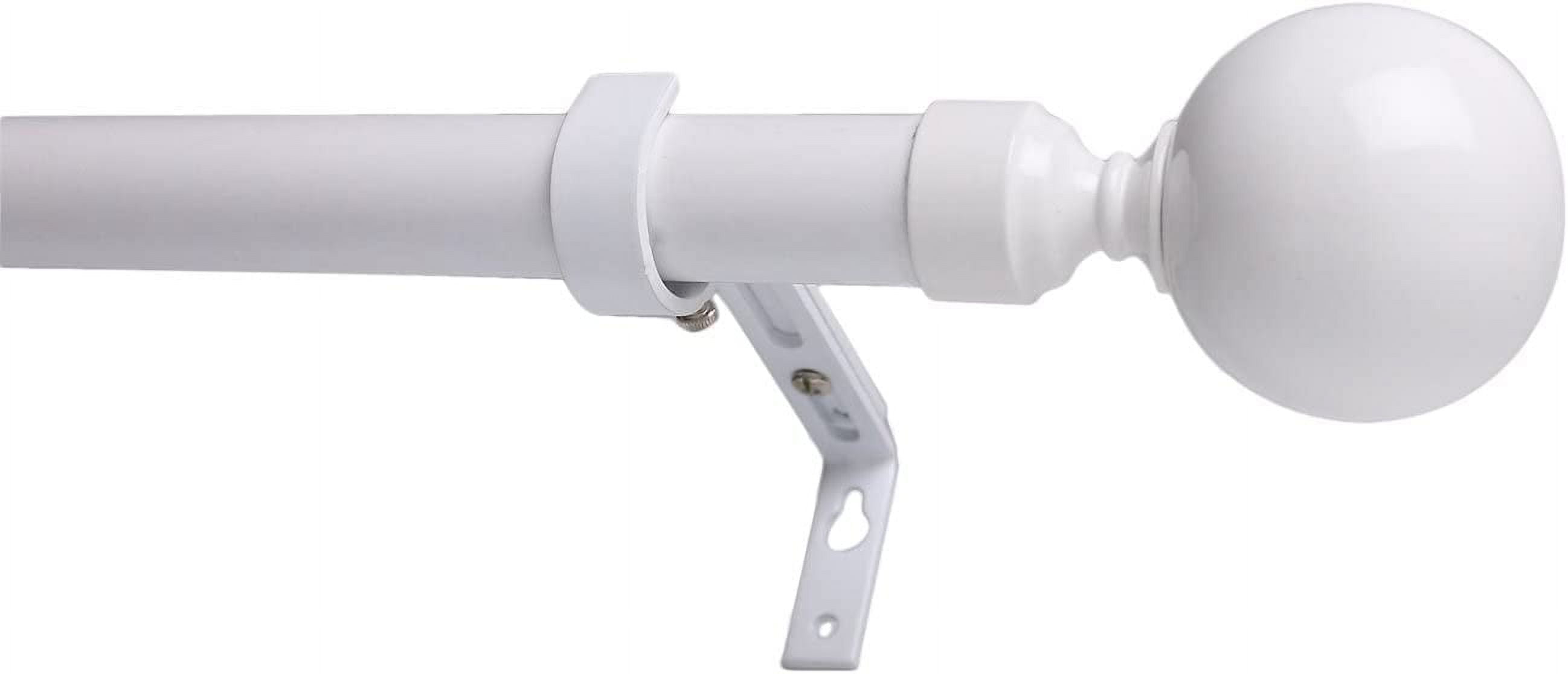 Urbanest Steel Ball Adjustable Single Curtain Rod - Walmart.com