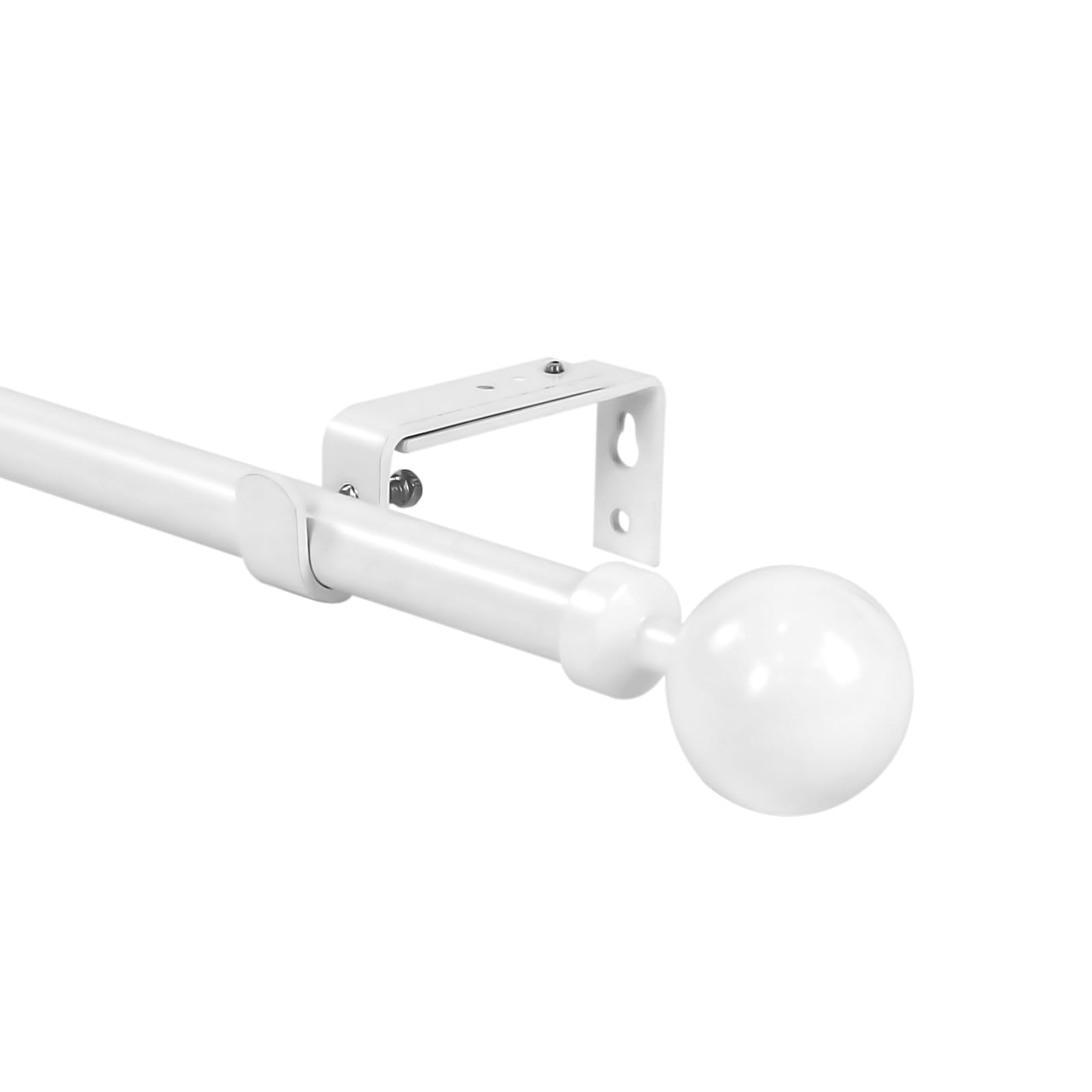 Urbanest Steel Ball Cast Iron Single Curtain Rod – Heavy-Duty Cast Iron ...
