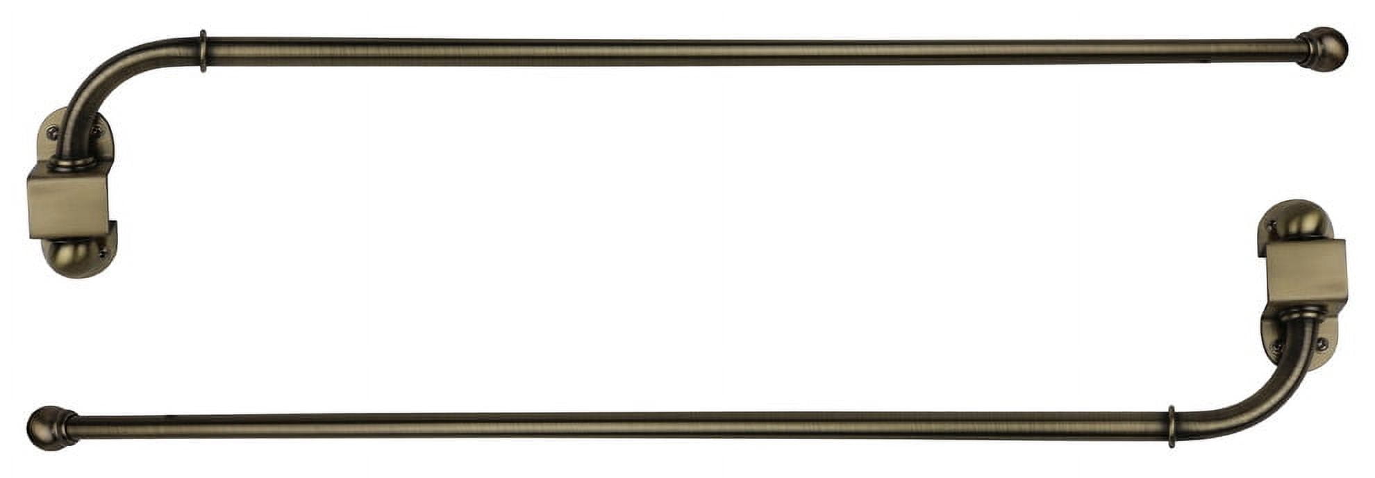 Urbanest Swing Arm Rods, 1/2", 24"-38", Antique Brass, Set of 2 ...