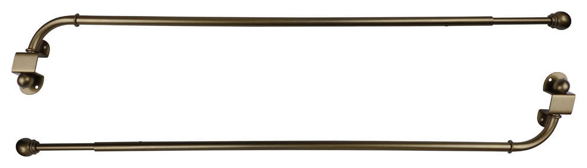Urbanest Swing Arm Curtain Rods, Extend Small Window, 24"-38", Antique ...