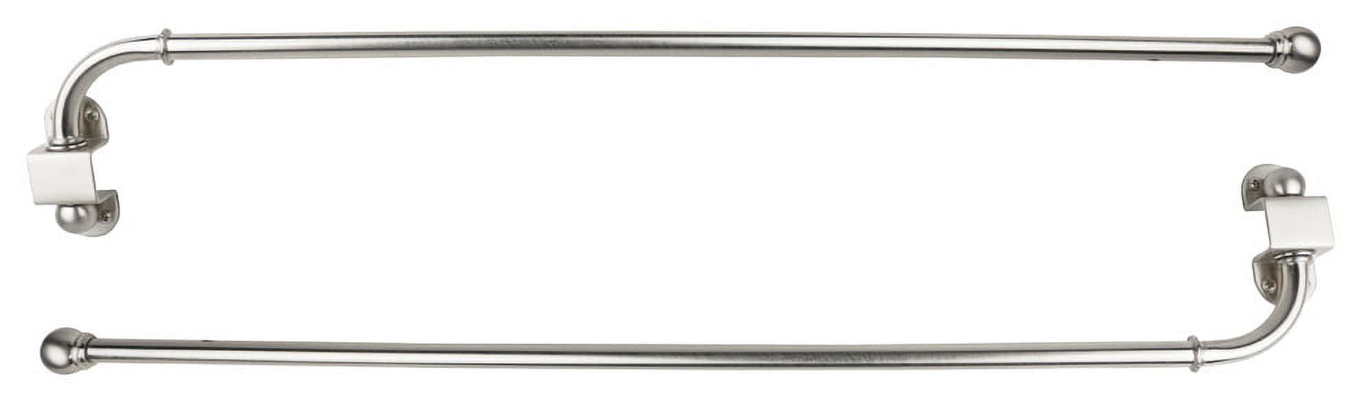 Urbanest Swing Arm Rods, 1/2", 24"-38", Brushed Steel, Set of 2 ...