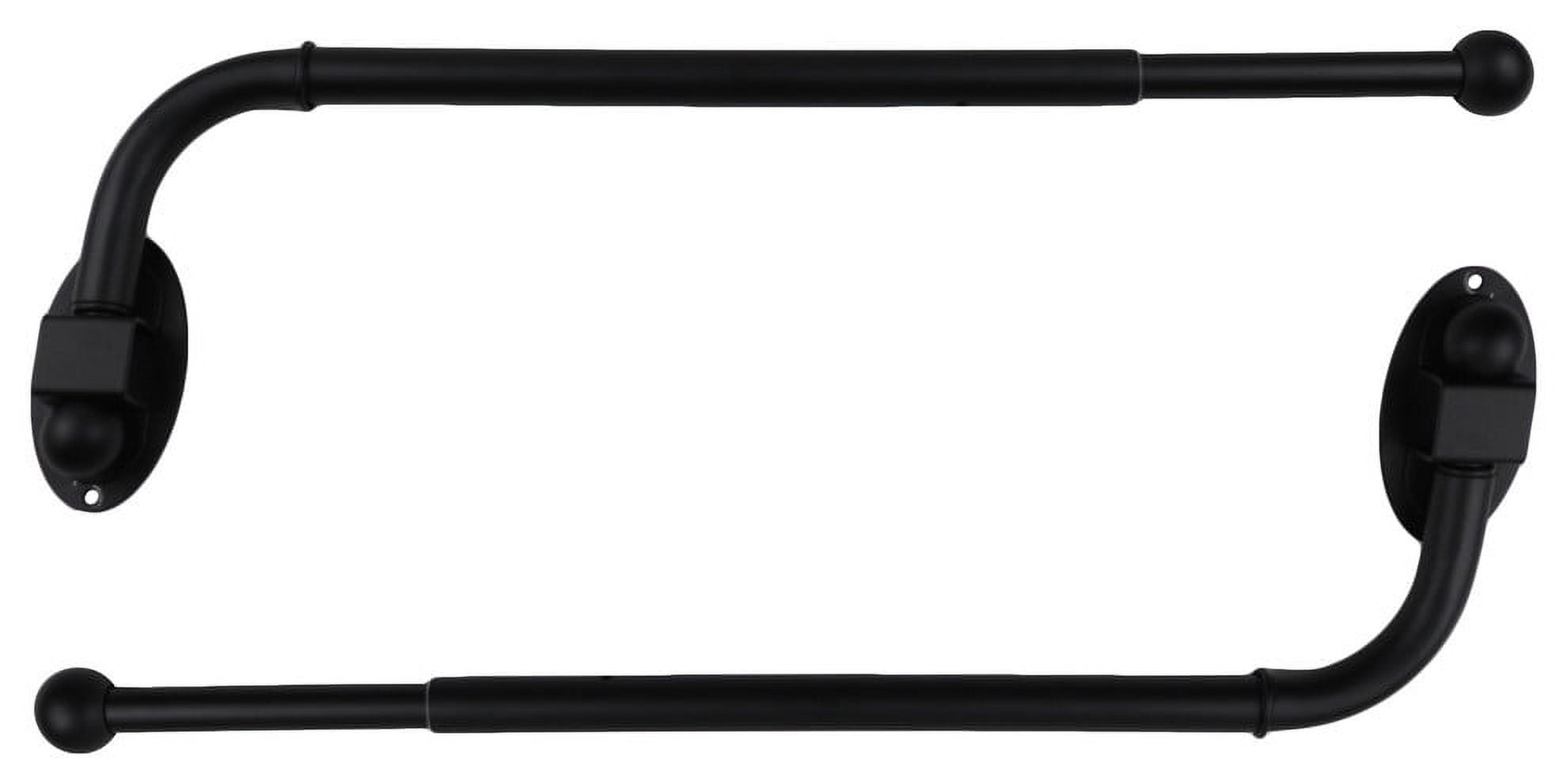 "Urbanest Heavy Duty Curtain Extension Swing Arm Rods, Extend 14""-24 ...