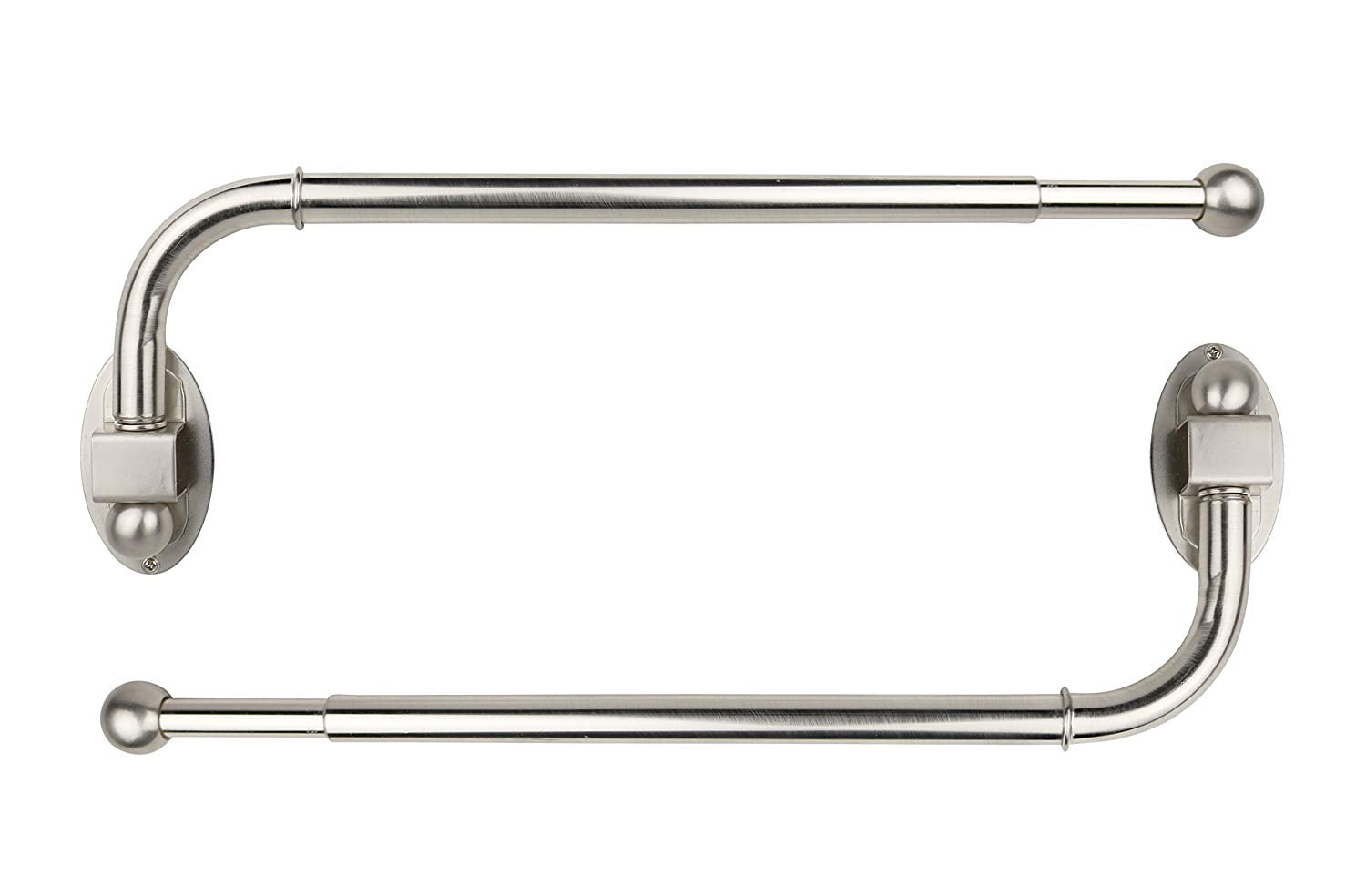 Urbanest Swing Arm Rods, 3/4", 14"-24", Brushed Steel, Set of 2 ...