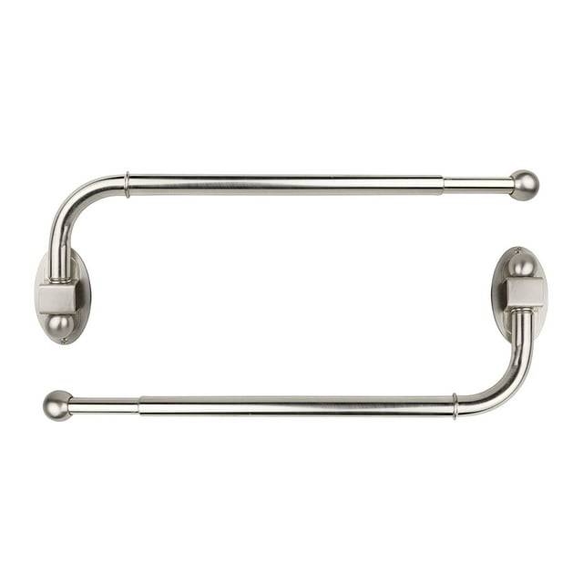 Urbanest Swing Arm Rods, 3/4", 14"-24", Brushed Steel, Set of 2 ...