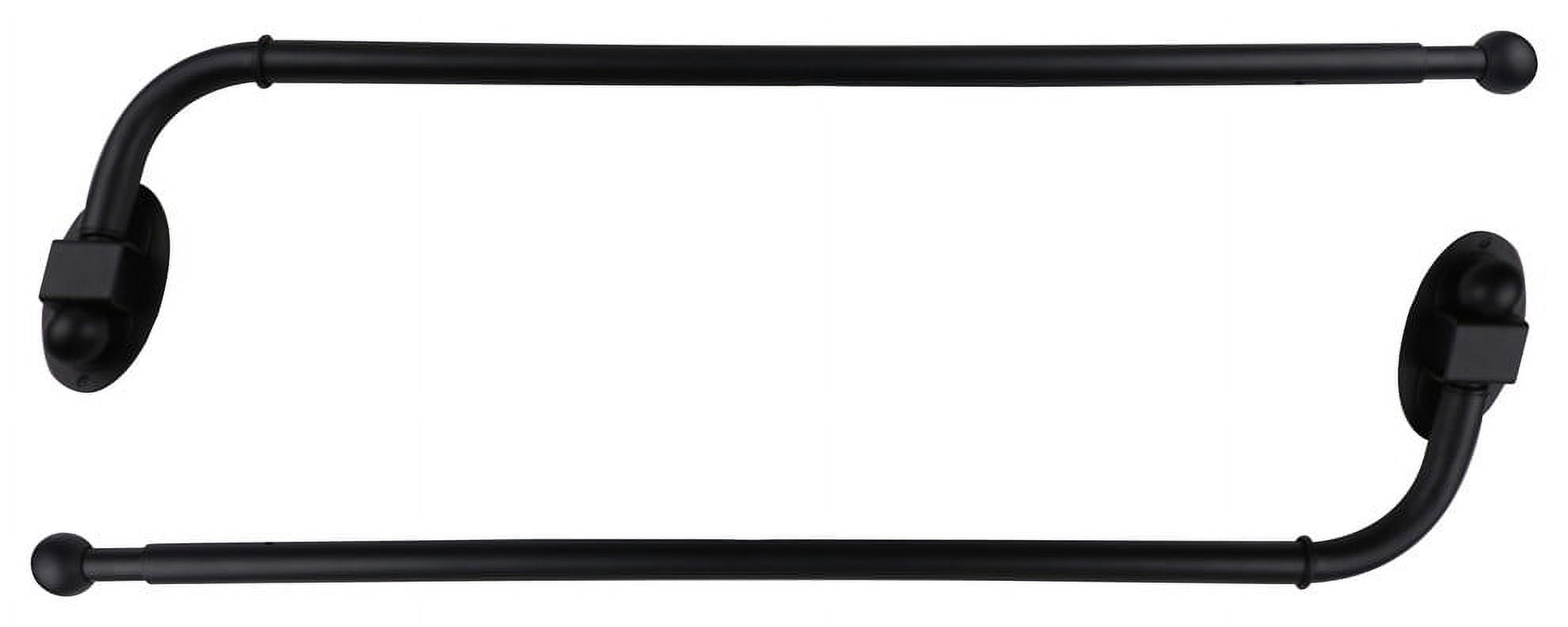 Urbanest Swing Arm Rods, 3/4", 24"-38", Black, Set of 2 - Walmart.com