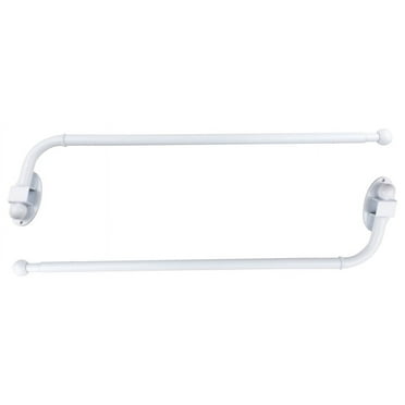 Urbanest Adjustable Swing Arm Curtain Rods, Extendable 14"-24", 3/4 ...