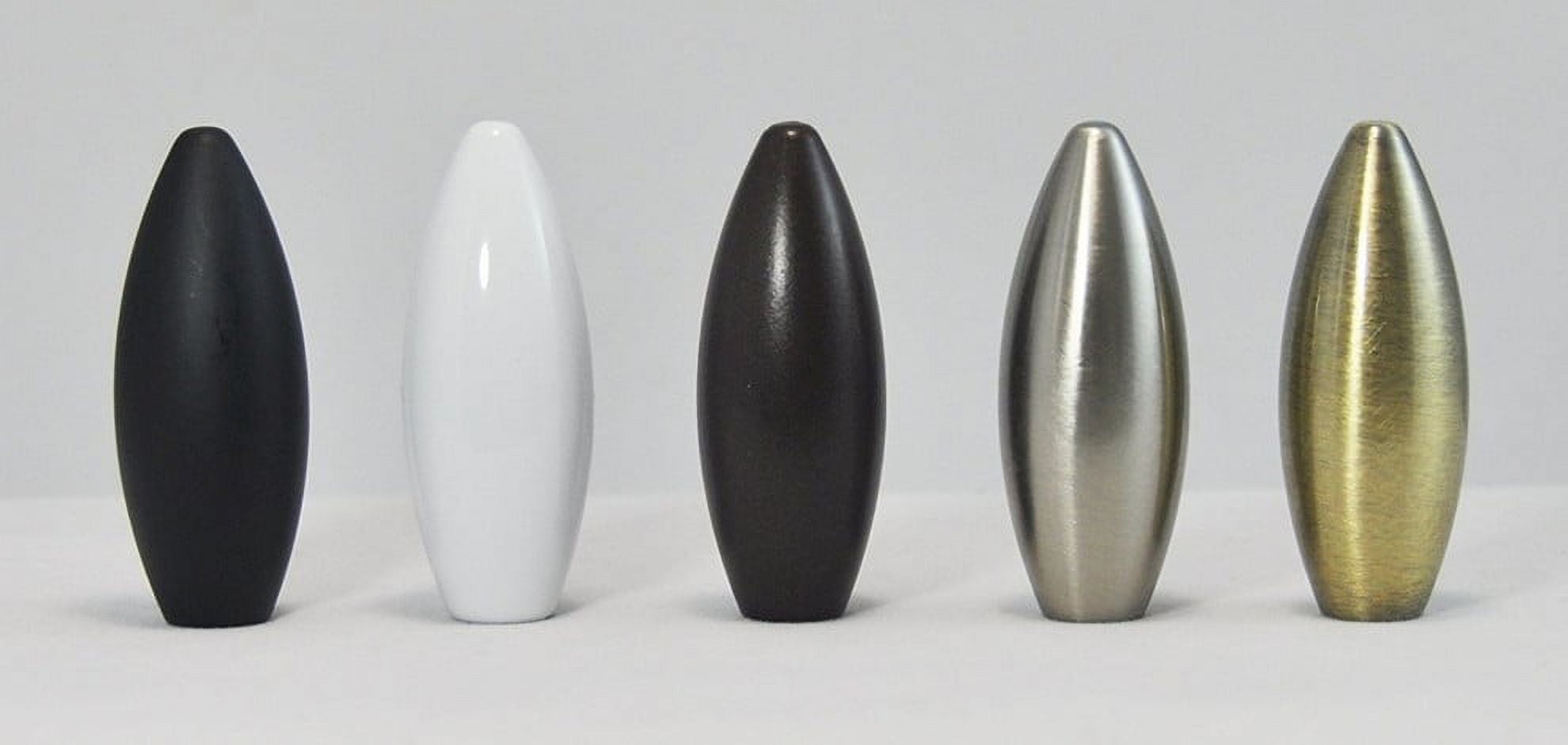 Urbanest Urbanest Bullet Lamp Finial, 2", Black - Walmart.com