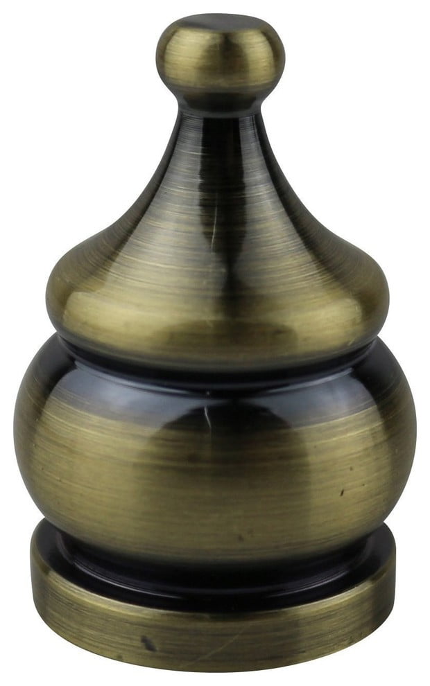 Urbanest Urbanest Howard Lamp Finial, 1 1/2", Antique Brass - Walmart.com