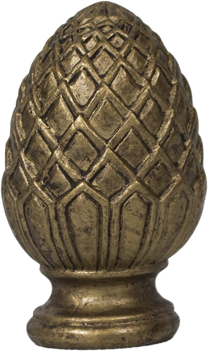 Urbanest Pinapple Lamp Finial – 2 Inch Tall, Antique Gold– Decorative ...