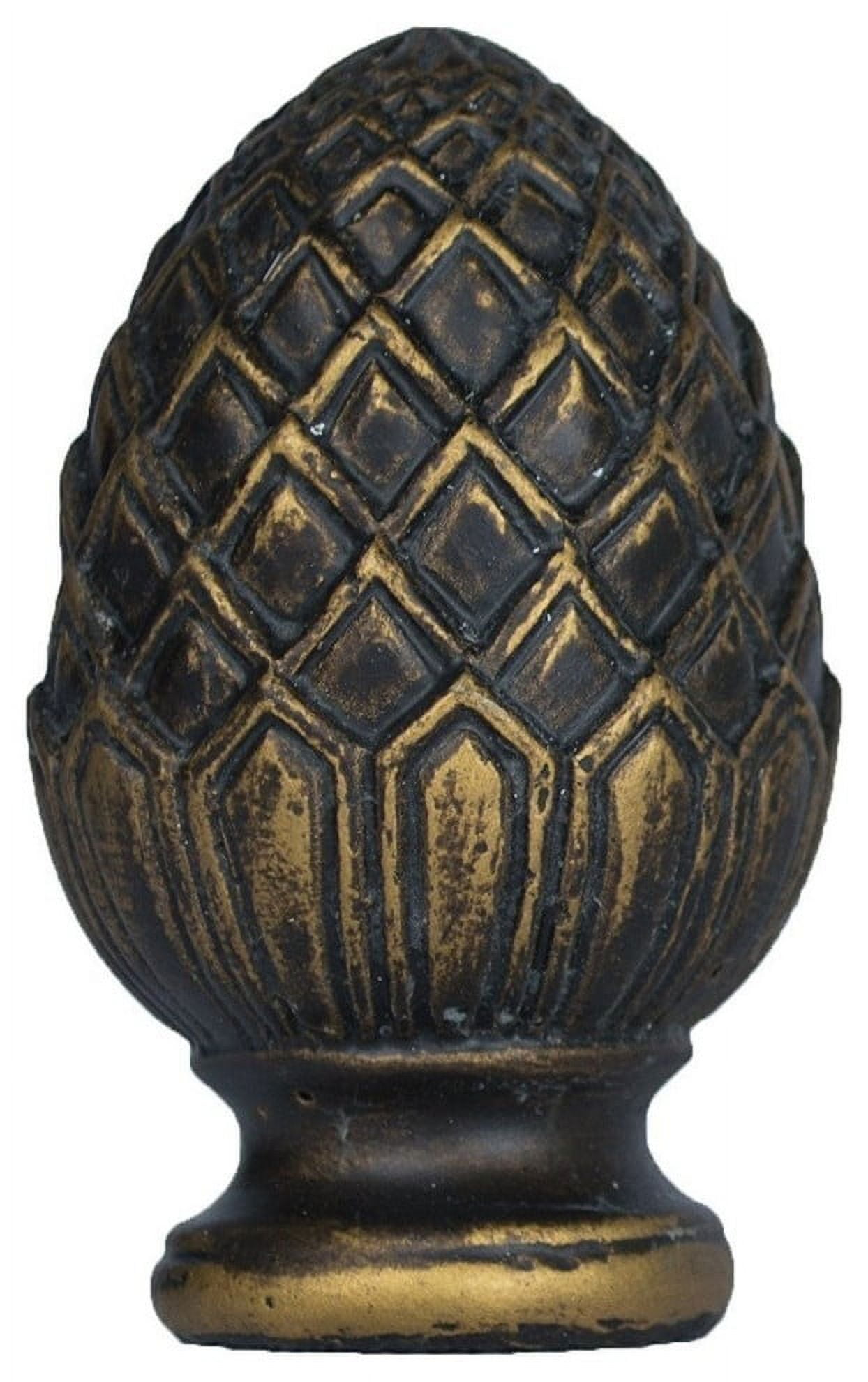 Urbanest Urbanest Pineapple Lamp Finial, 2", Bronze With Gold Highlight ...