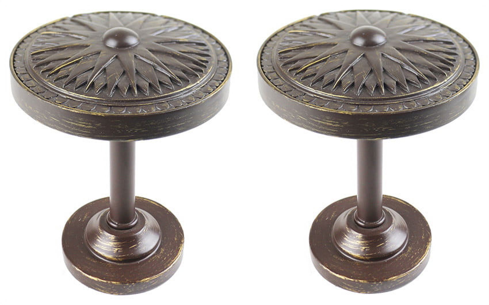 Urbanest Urbanest Set of 2 Starburst Drapery Medallion Holdback, Bronze ...