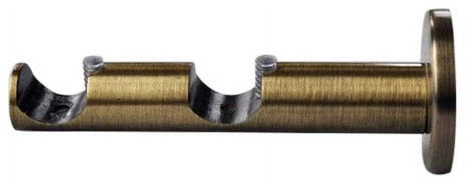 Urbanest Zinc Cast Double Rod Bracket 3/4" Rod, Antique Brass - Walmart.com