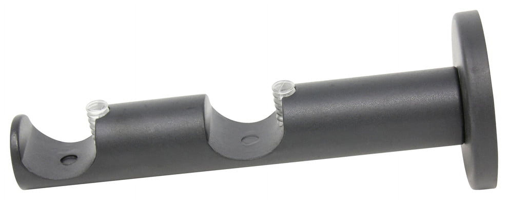 Urbanest Zinc Cast Double Rod Bracket 3/4" Rod, Black - Walmart.com