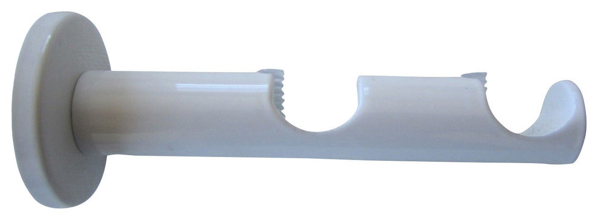 Urbanest Zinc Cast Double Rod Bracket 3/4" Rod, Glossy White - Walmart.com