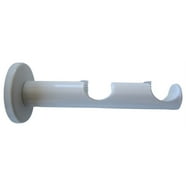 Urbanest Adjustable Rod Bracket, up to 1 1/8" Rod, Brushed Steel, Set ...