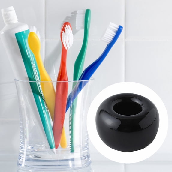Urbanstrive Mini Ceramic Toothbrush Holder for Bathroom Counter ...