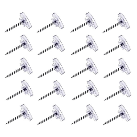Urbanw Clear Push Pins with Plastic Head, Thumb Tacks for Bulletin ...