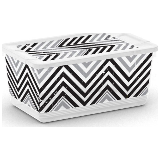 Urbin X-Small Plastic Storage Container, Distress Chevron - Walmart.com