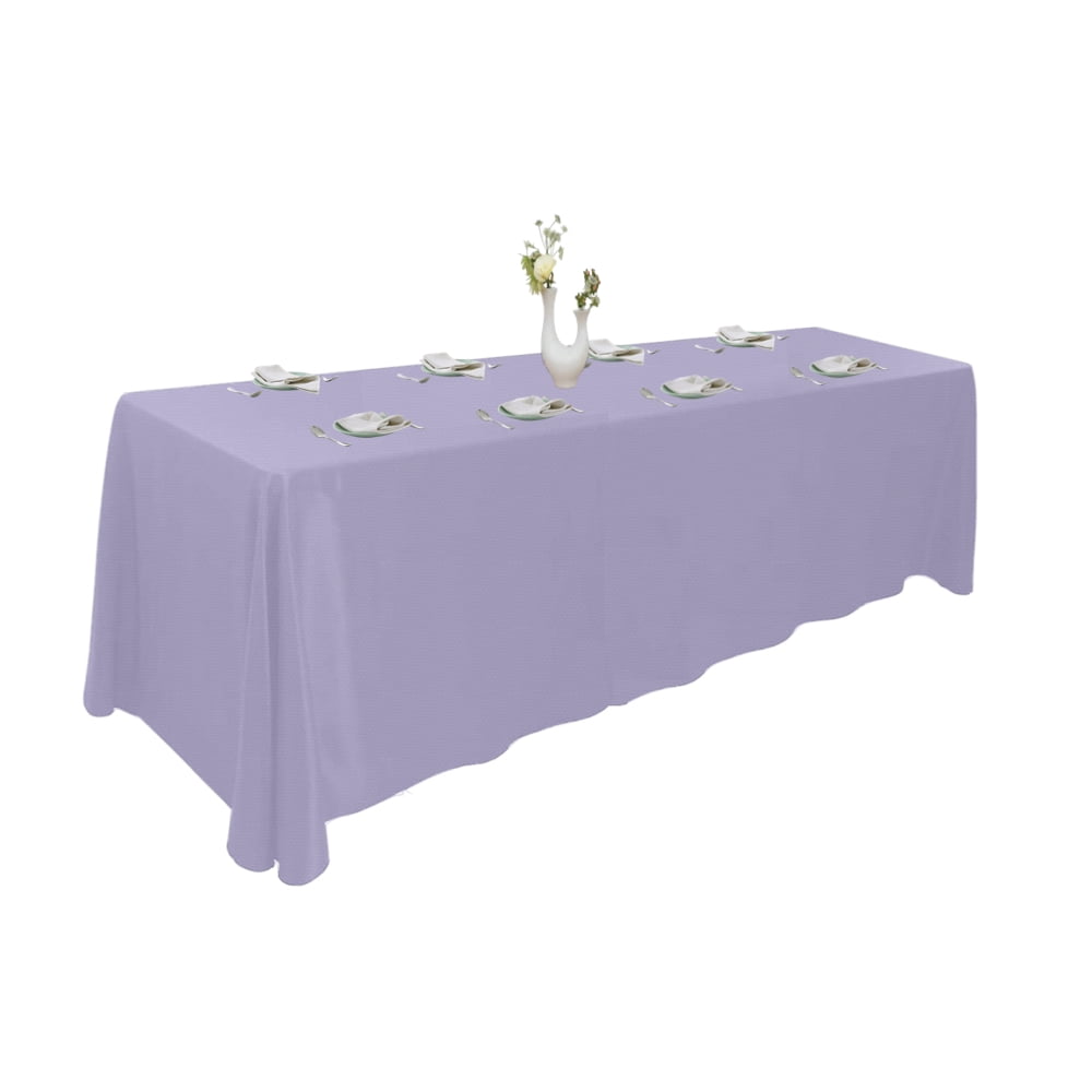 Urby 1pcs Lavender Extra Large Rectangle Tablecloth Linen for 6ft ...