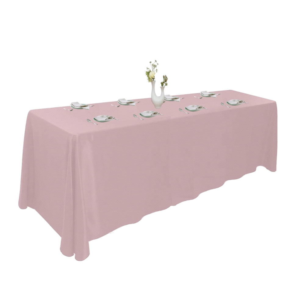 Urby 1pcs Pink Extra Large Rectangle Tablecloth Linen for 6ft Folding ...