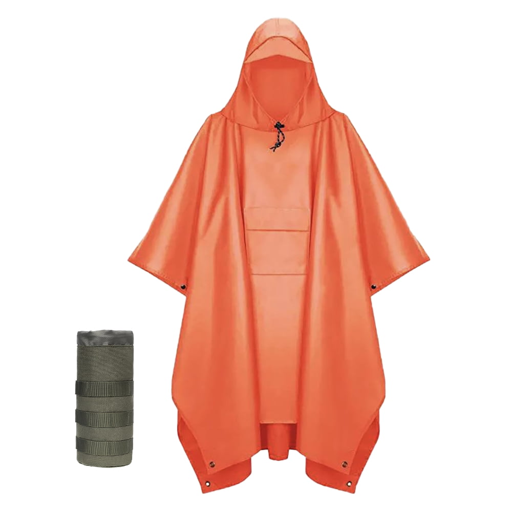 Urby Plus Size Adult Rain Poncho with Hood, Poncho Para Lluvia ...