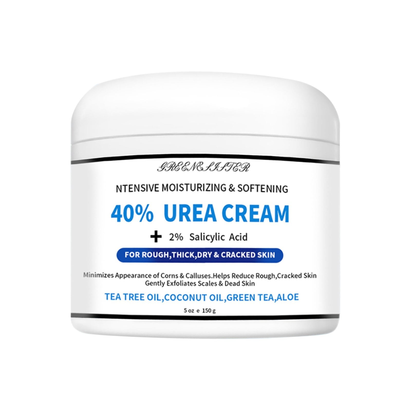 Urea 40% Cream For Hands Feet Knees - Intense Moisturizing Treatment With Salicylic Acid 2% ...