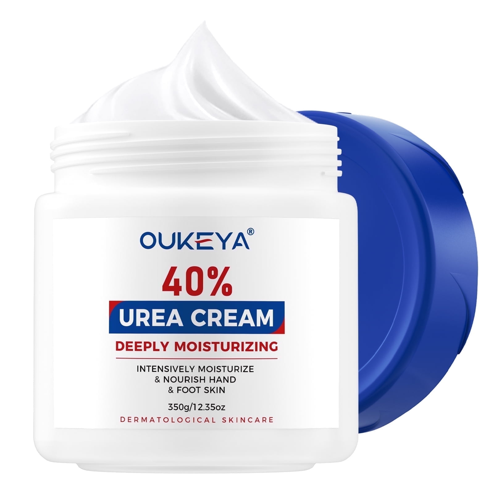 OUKEYA Urea Cream 40% for Dry Cracked Skin, Foot & Hand Moisturizing Lotion, 12.35 oz - Walmart.com