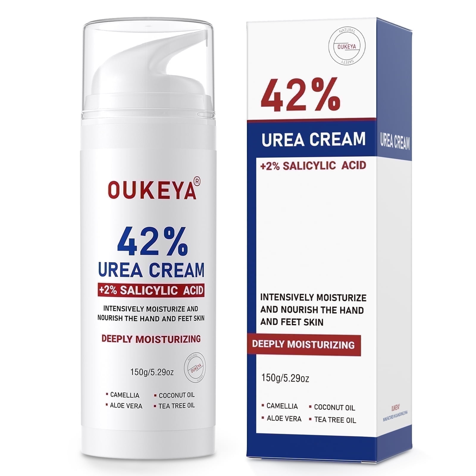 OUKEYA Urea Cream 42% + Salicylic Acid 2% Repair Moisturizer for Dry ...
