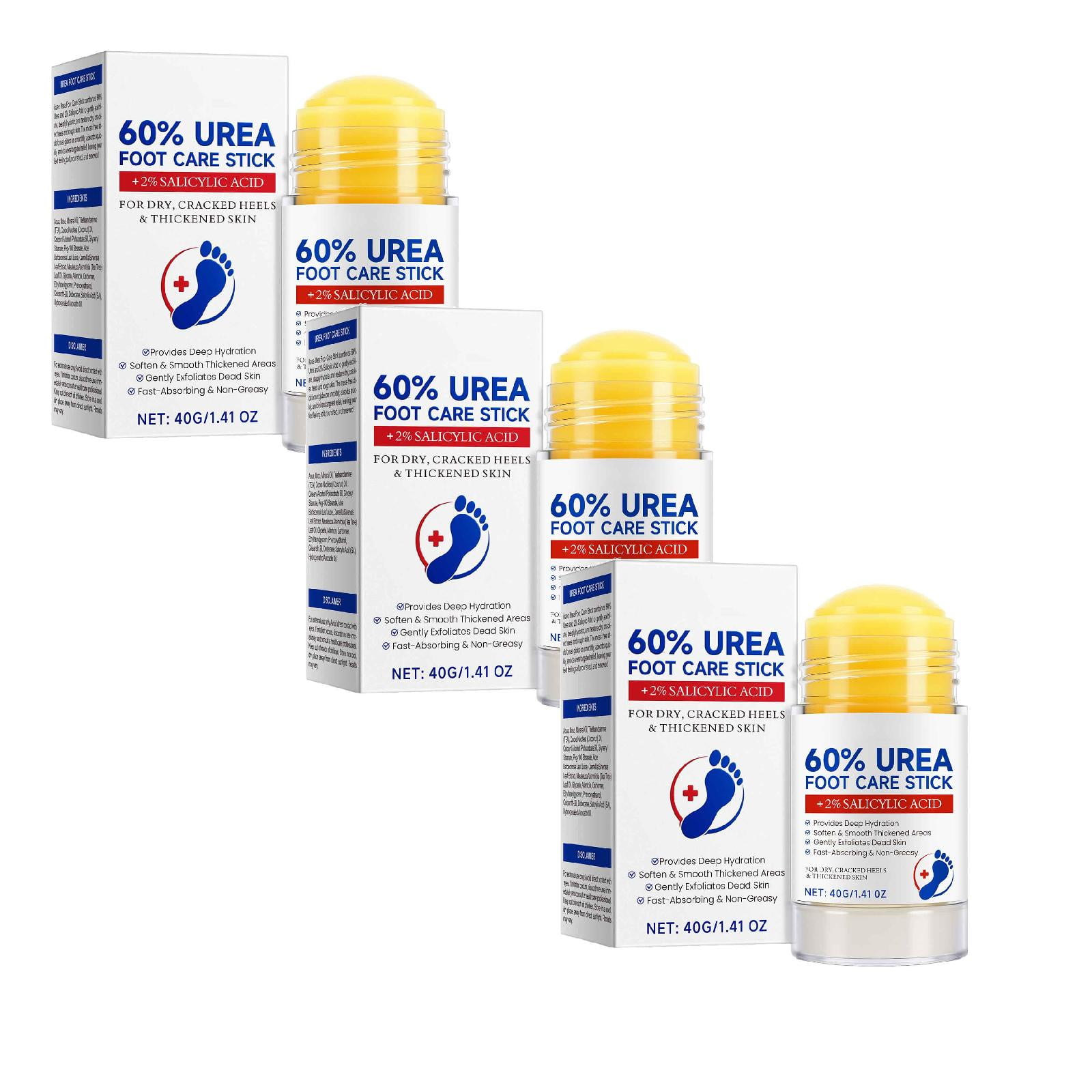 Urea Cream Stick 60% plus 2% Salicylic Acid for Feet Maximum Strength ...