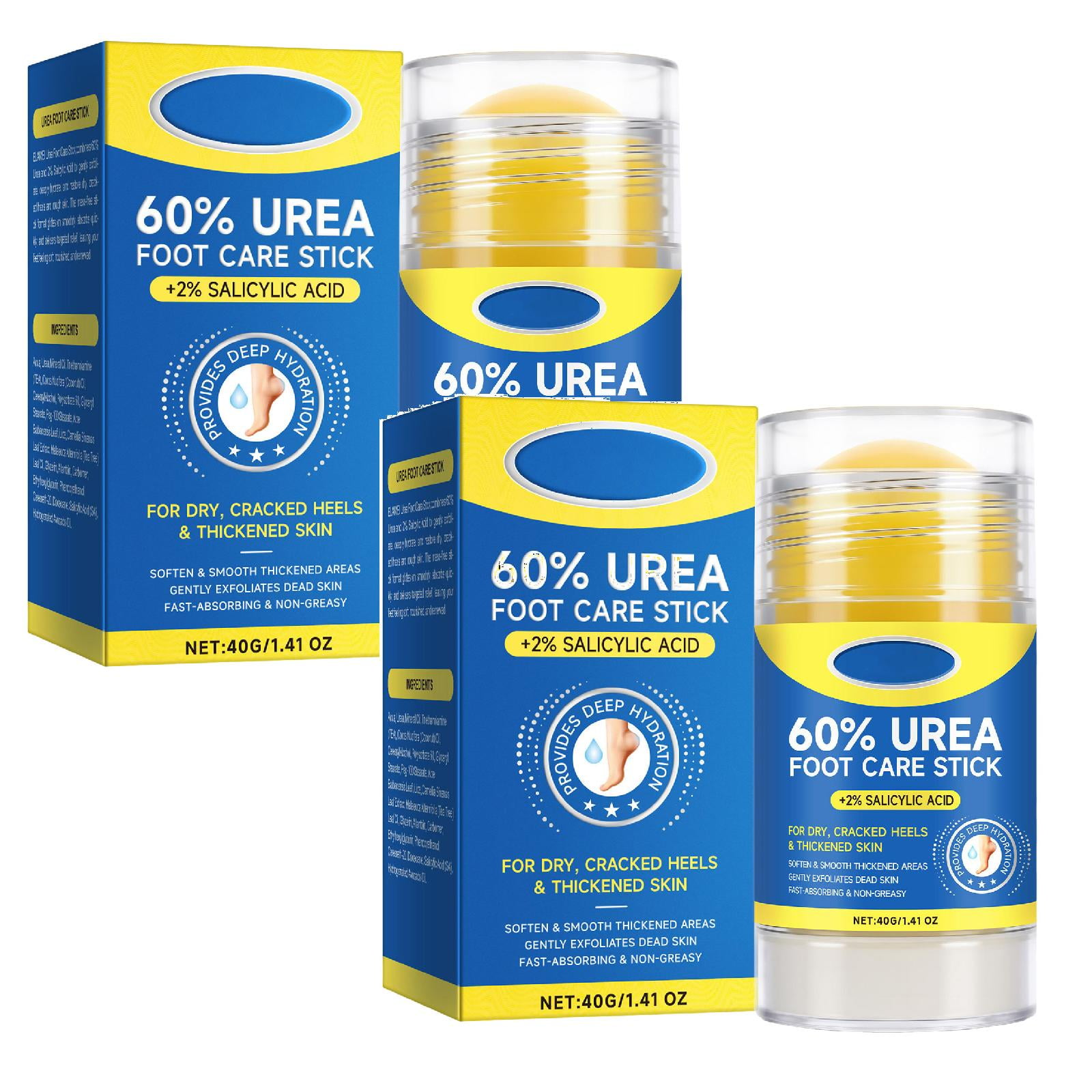 Urea Foot Care Stick with 2% Salicylic Acid Deep Hydration for Dry Feet ...