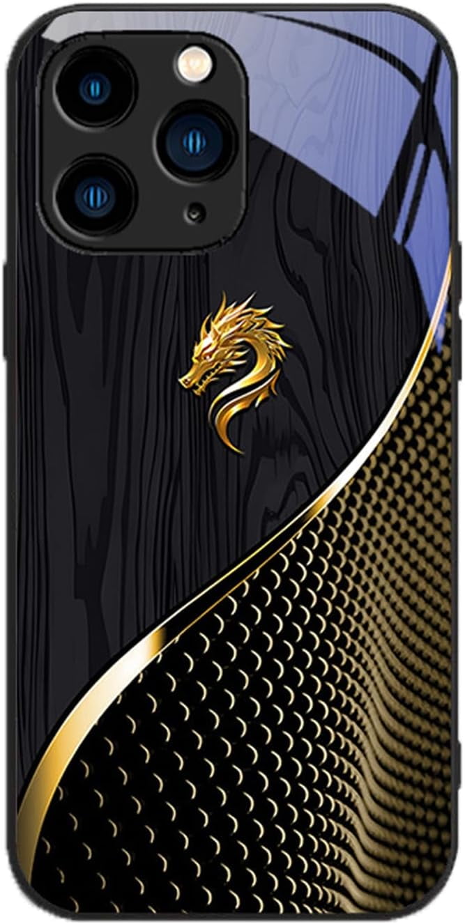 Urgalaxy Personalized Dragon Pattern Magnetic Compatible with Magsafe Glass Phone Case for ...