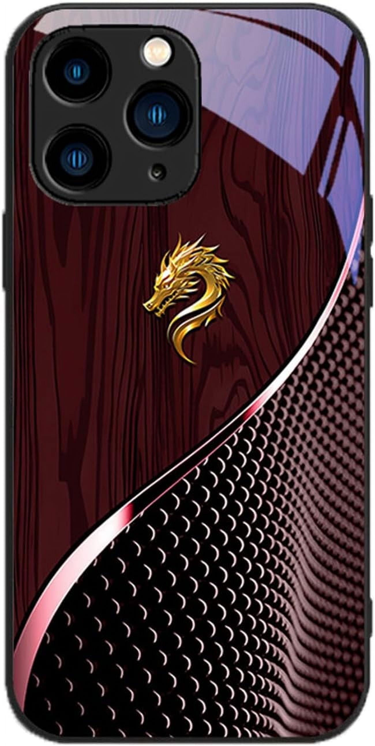 Urgalaxy Personalized Dragon Pattern Magnetic Compatible with Magsafe Glass Phone Case for ...