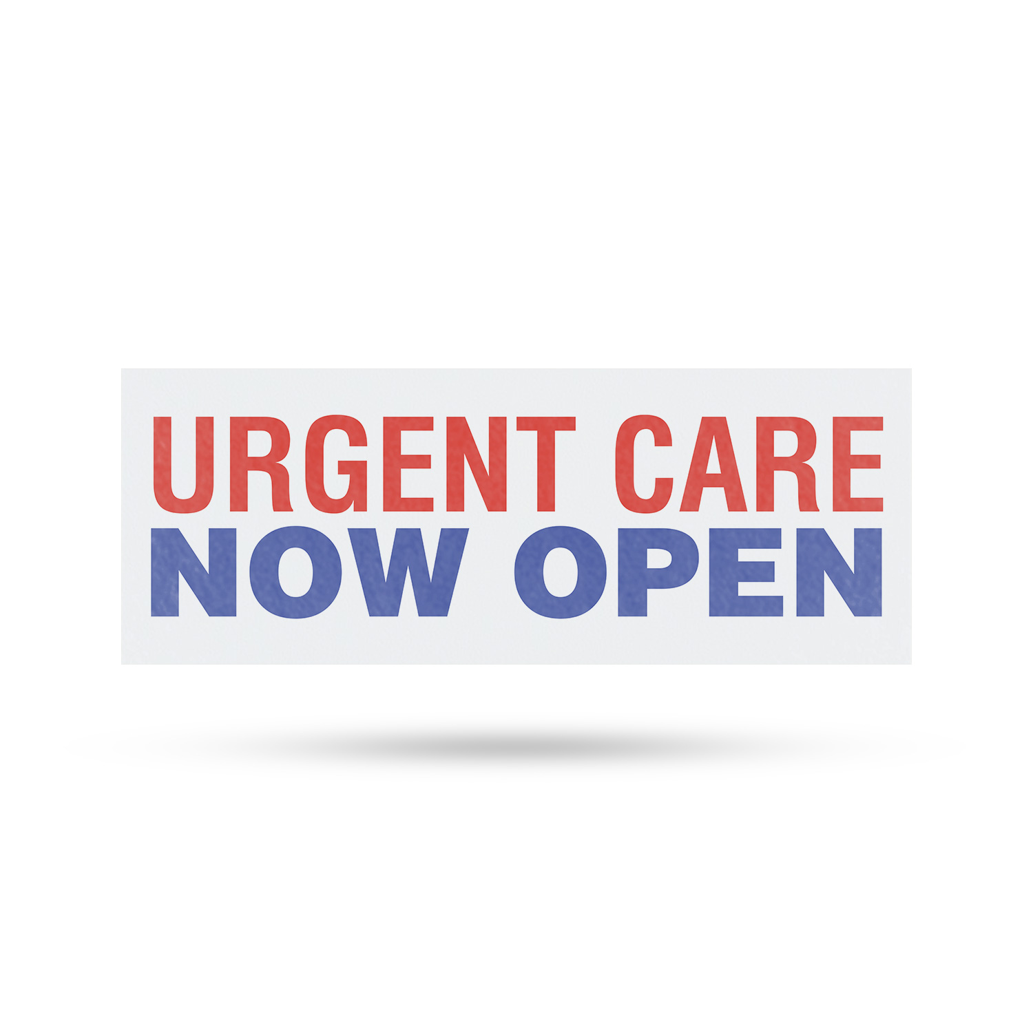 Urgent Care Now Open Vinyl Decal 12 Inch x 5 Inch Weatherproof Heavy ...