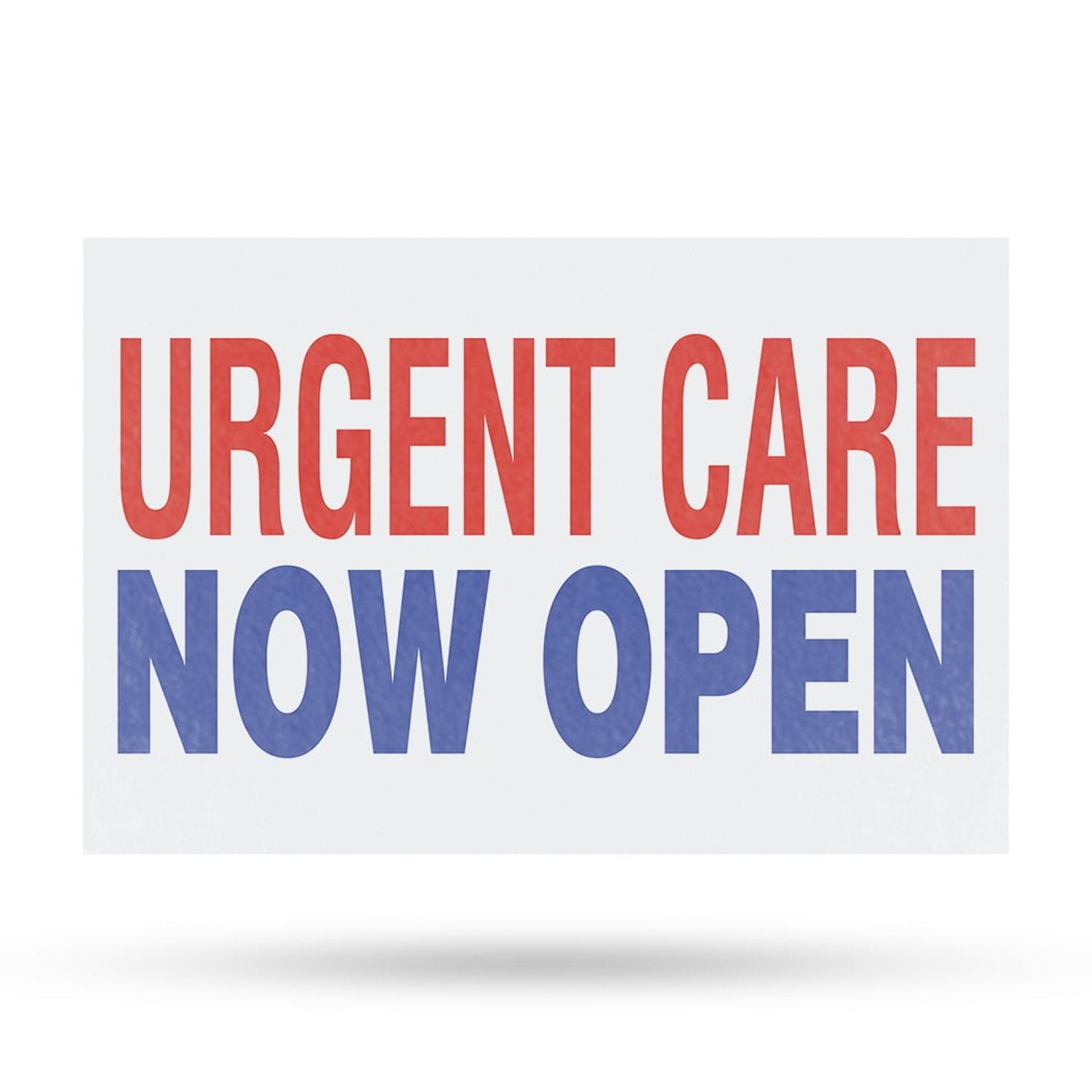 Urgent Care Now Open Vinyl Decal 18 Inch x 24 Inch Weatherproof Heavy ...