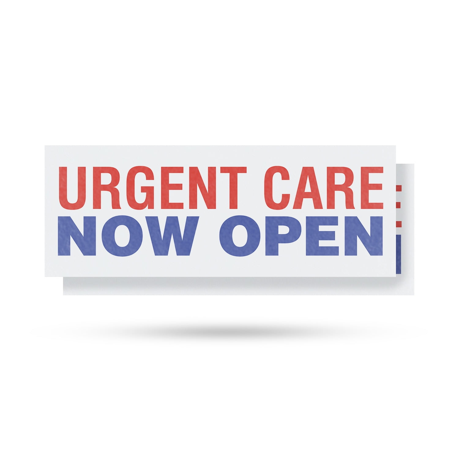 Urgent Care Now Open Vinyl Decal 2 Pack of 24 Inch x 9 Inch ...