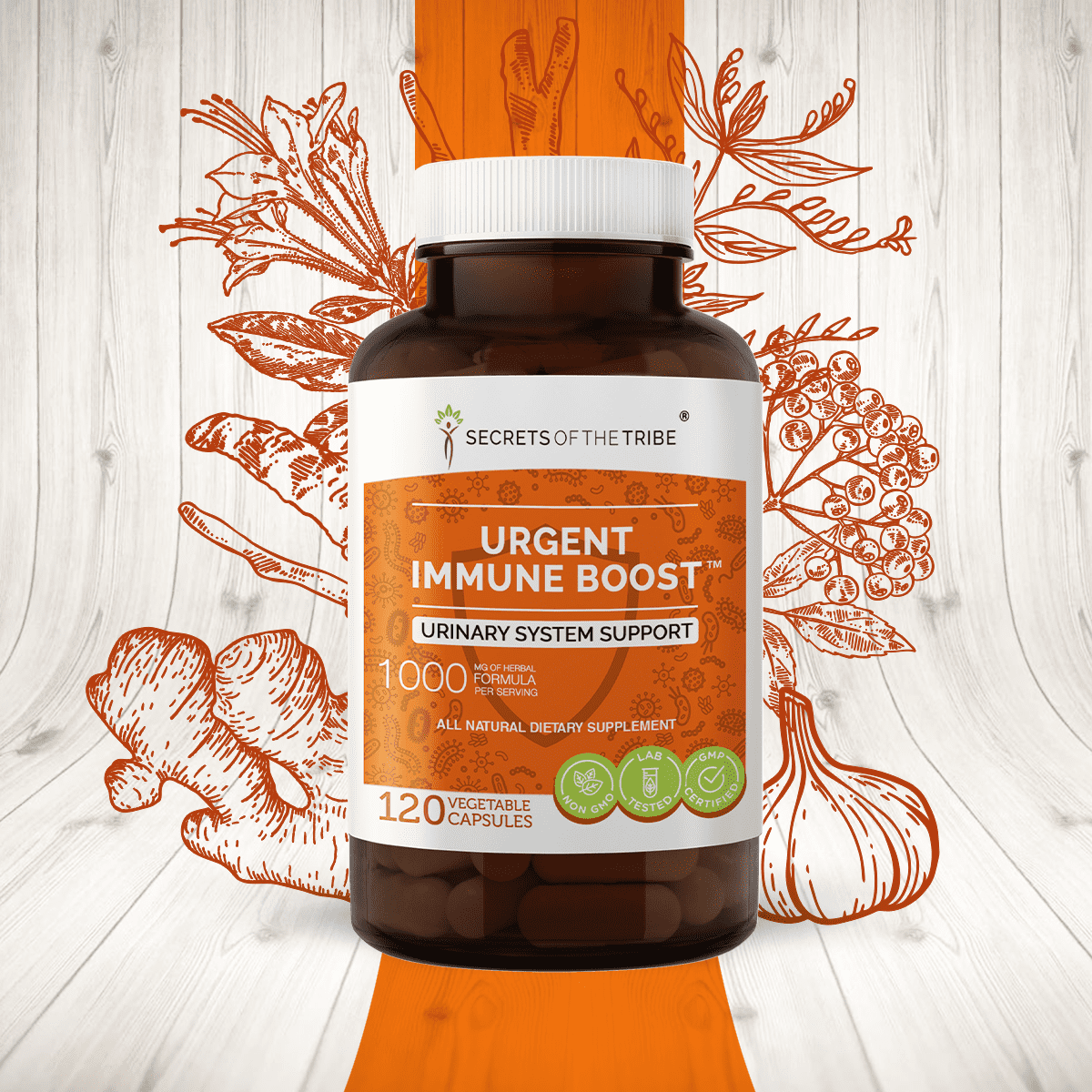 Secrets of the Tribe Urgent Immune Boost Capsules Dietary Supplement ...