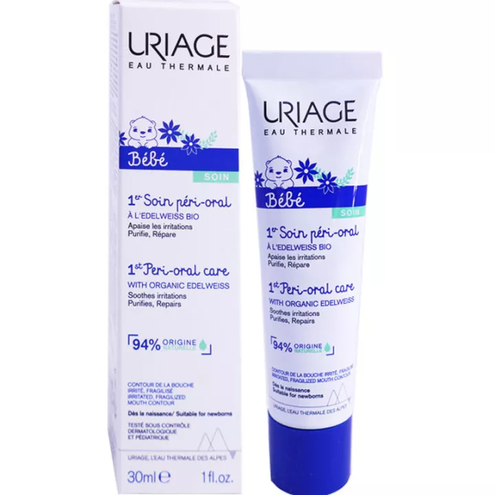 Uriage Bébé 1er Soin Peri Oral 30 ml repairs and soothes, purifies and ...