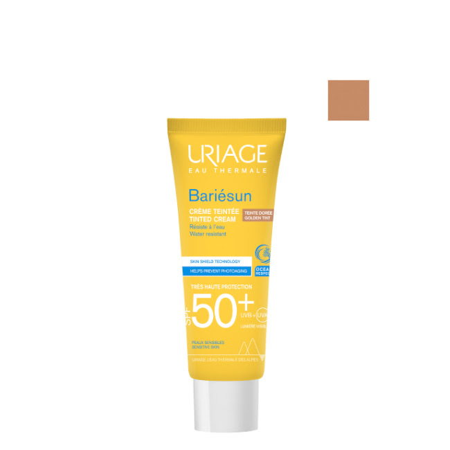 Uriage Bariesun Tinted Cream SPF50+ is a sun cream with color for face, with very high sun ...