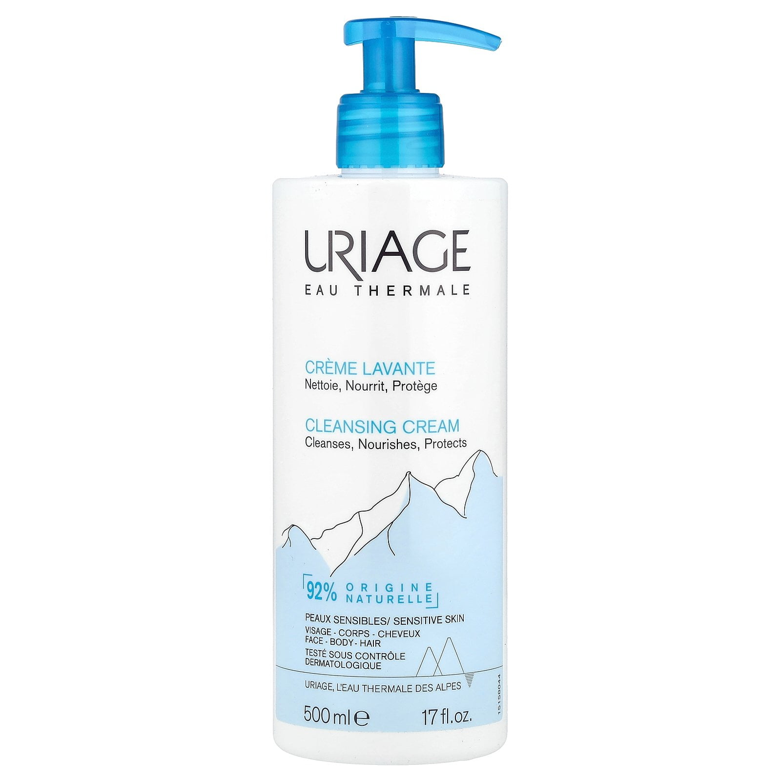 Uriage Cleansing Cream, 17 fl oz (500 ml) - Walmart.com