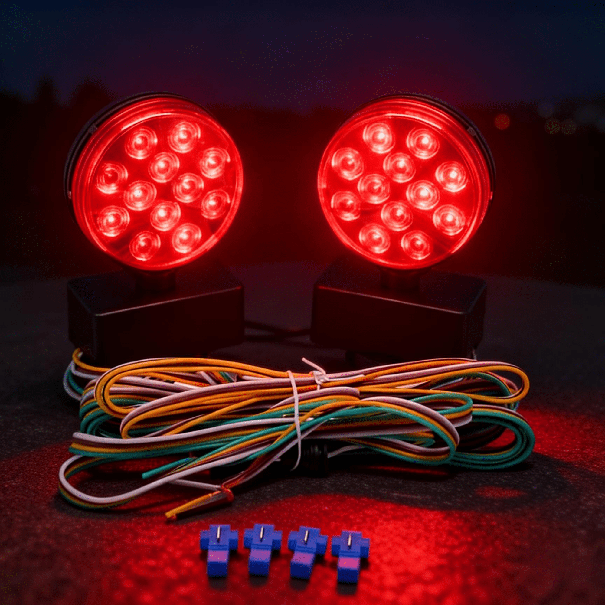 Uriah Products 12V Magnetic LED Towing Light Kit Up to 80 in. Wide, w ...