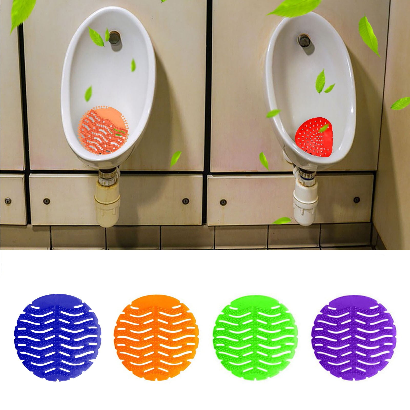 Urinal Deodorizer Screens 10 Pack - Odor Removal Toilet Freshener Discs ...