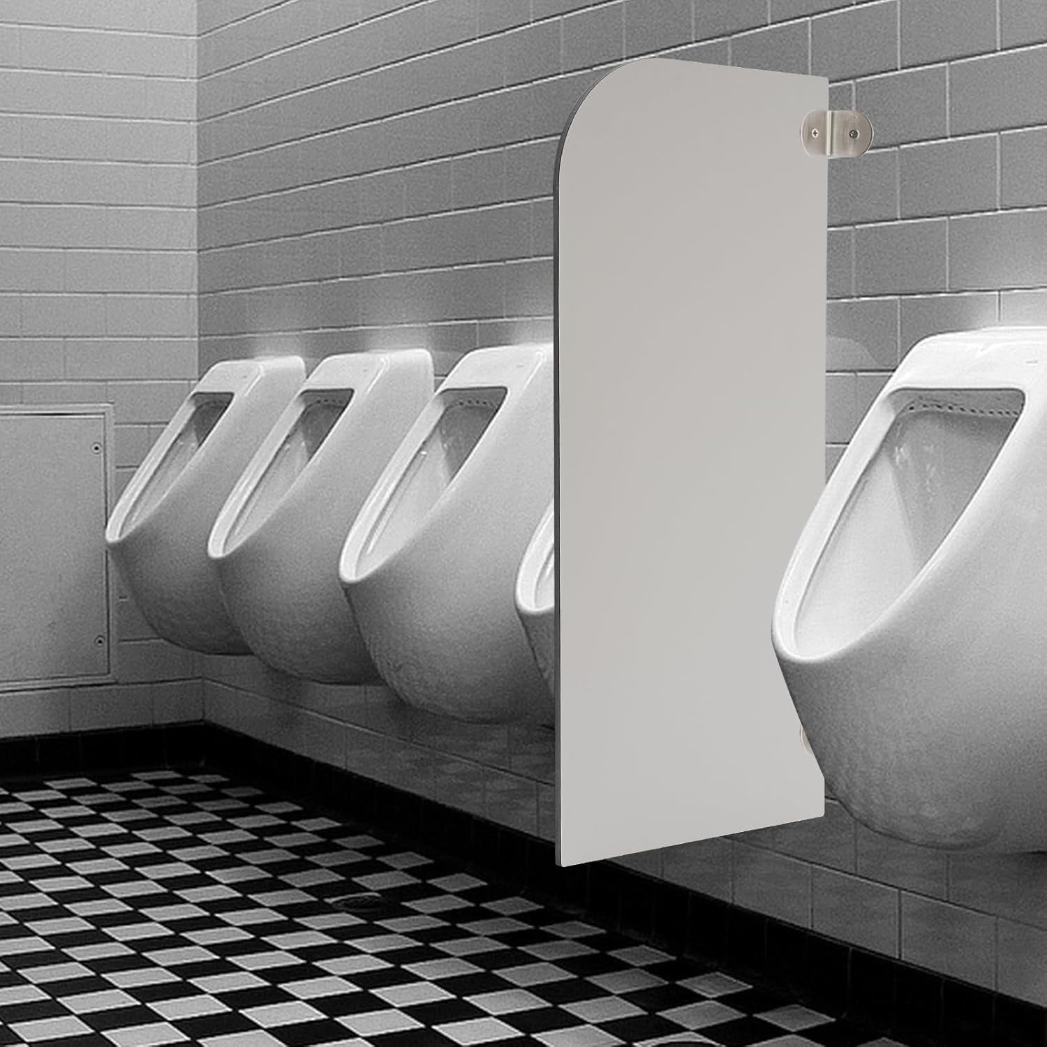 Urinal Divider Partition, 15.75 x 35.43In Wall-Mounted Urinal Screen ...
