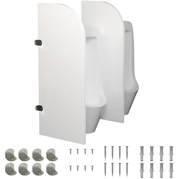 Urinal Divider Partition – Wall-Mounted Men’s Privacy Screen for ...