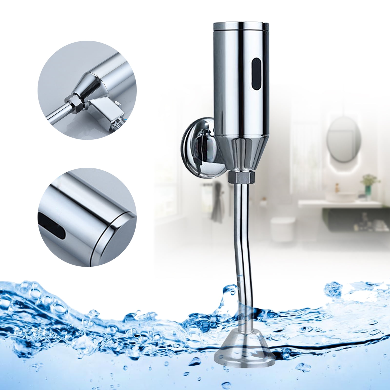 Urinal Flush Valve with Automatic Sensor – Copper Shell, Stainless ...