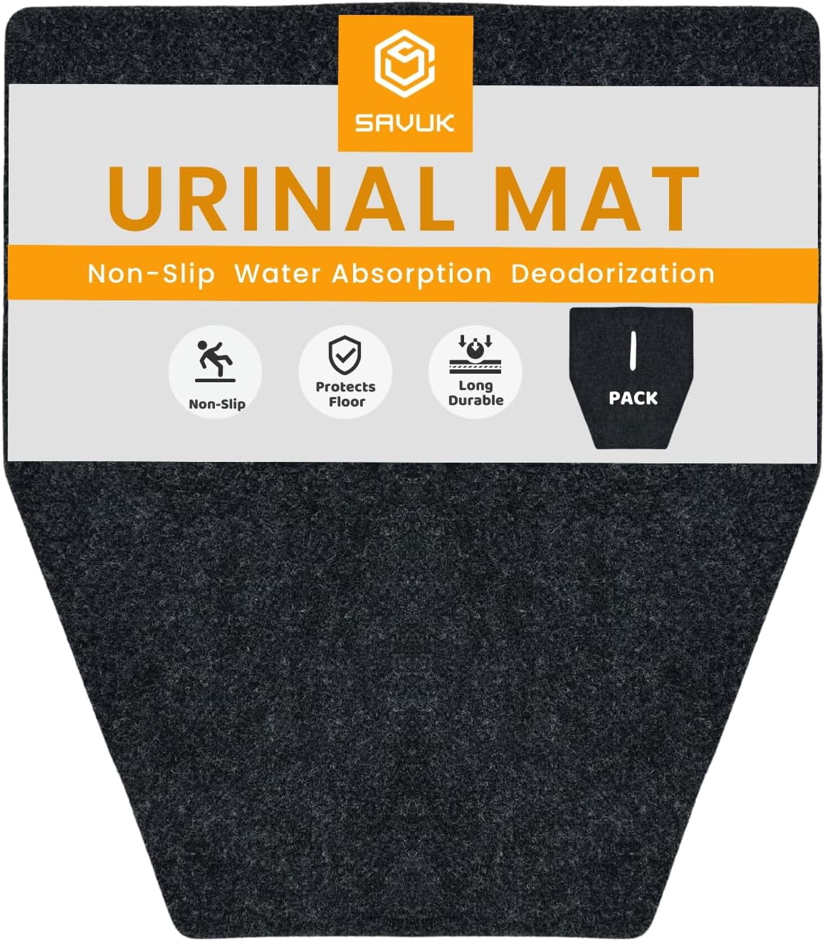 Urinal Mats Non-Slip Non-Adhesive Water Absroption Bathroom, Restaurant ...