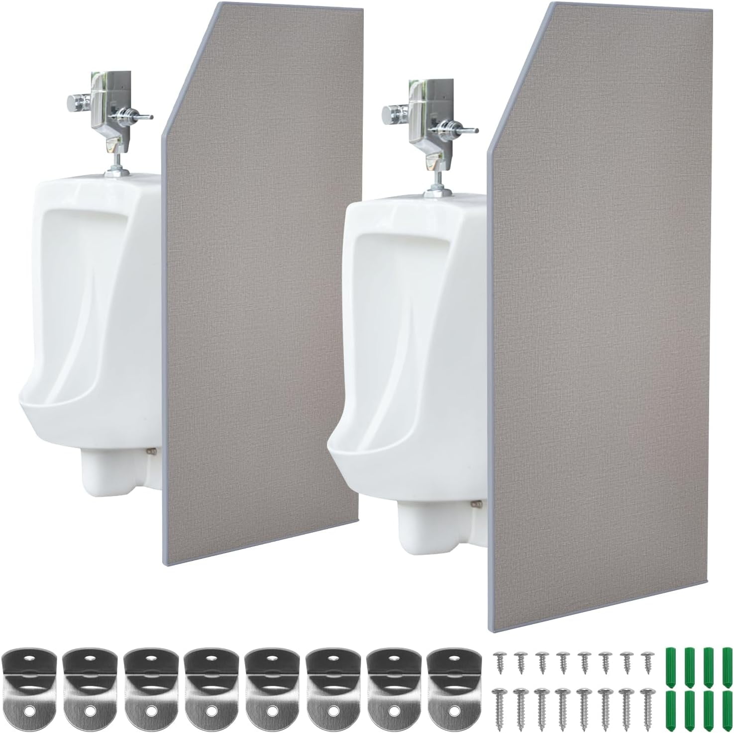 Urinal Partition, 2 PCS Wall-mounted Urinal Screen Toilet Partition ...