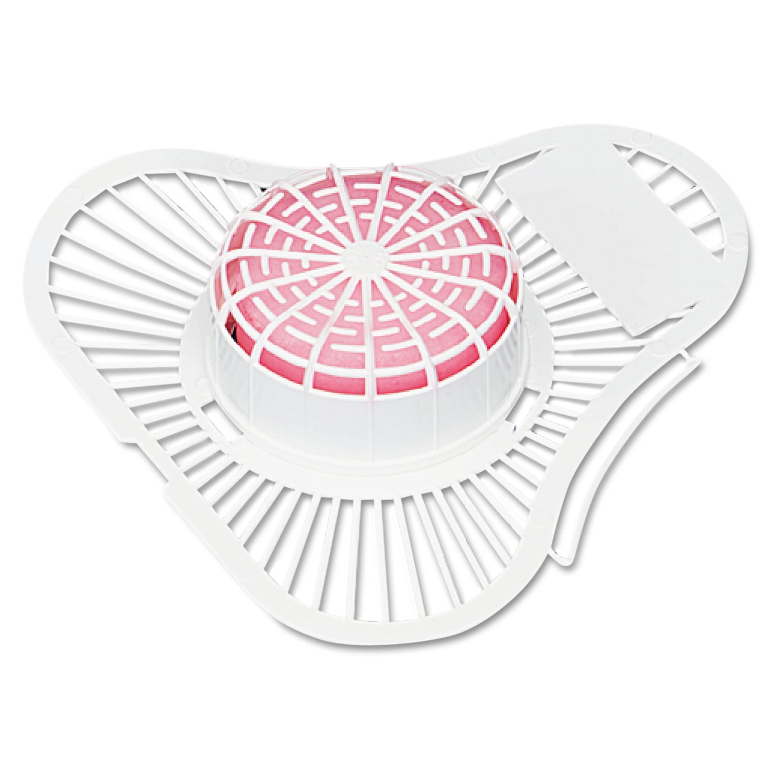 Urinal Screen With Para Deodorizer Block, Cherry Scent, 3 Oz, Red/white ...