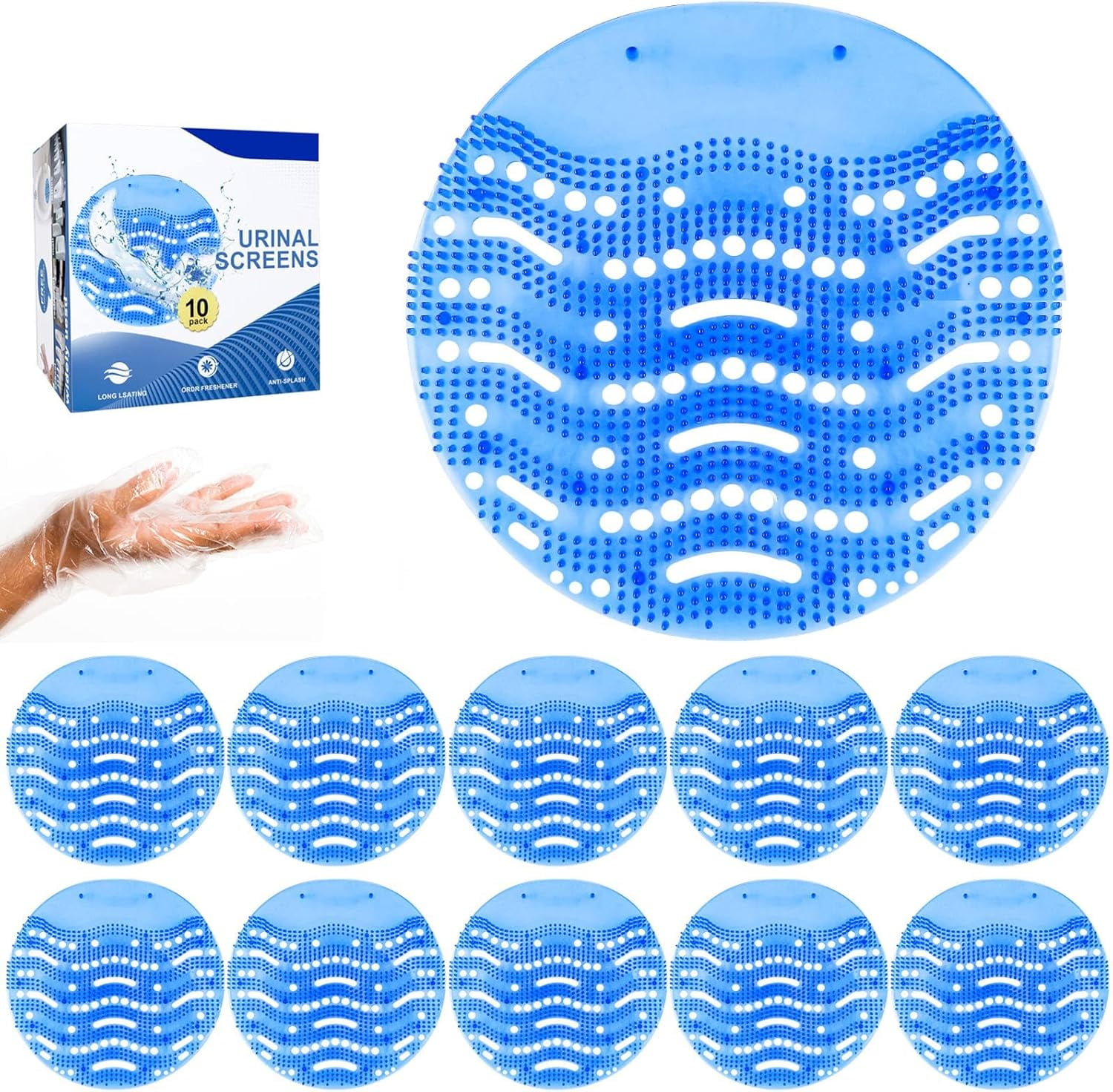 Urinal Screens Deodorizer (10-Pack), Urinal Screen Anti-Splash With ...