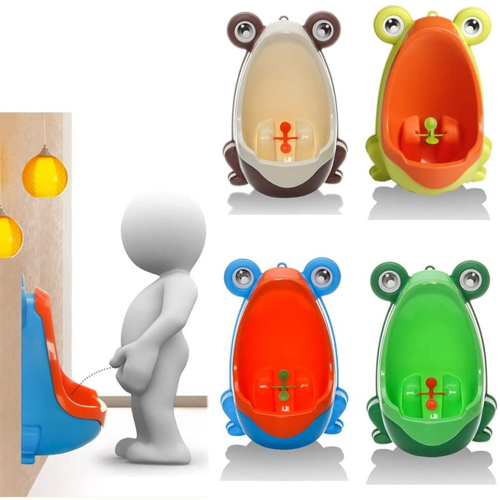 Urinal for Ages 3 and Up Frog Cartoon Design Boys Toilet Toilet ...