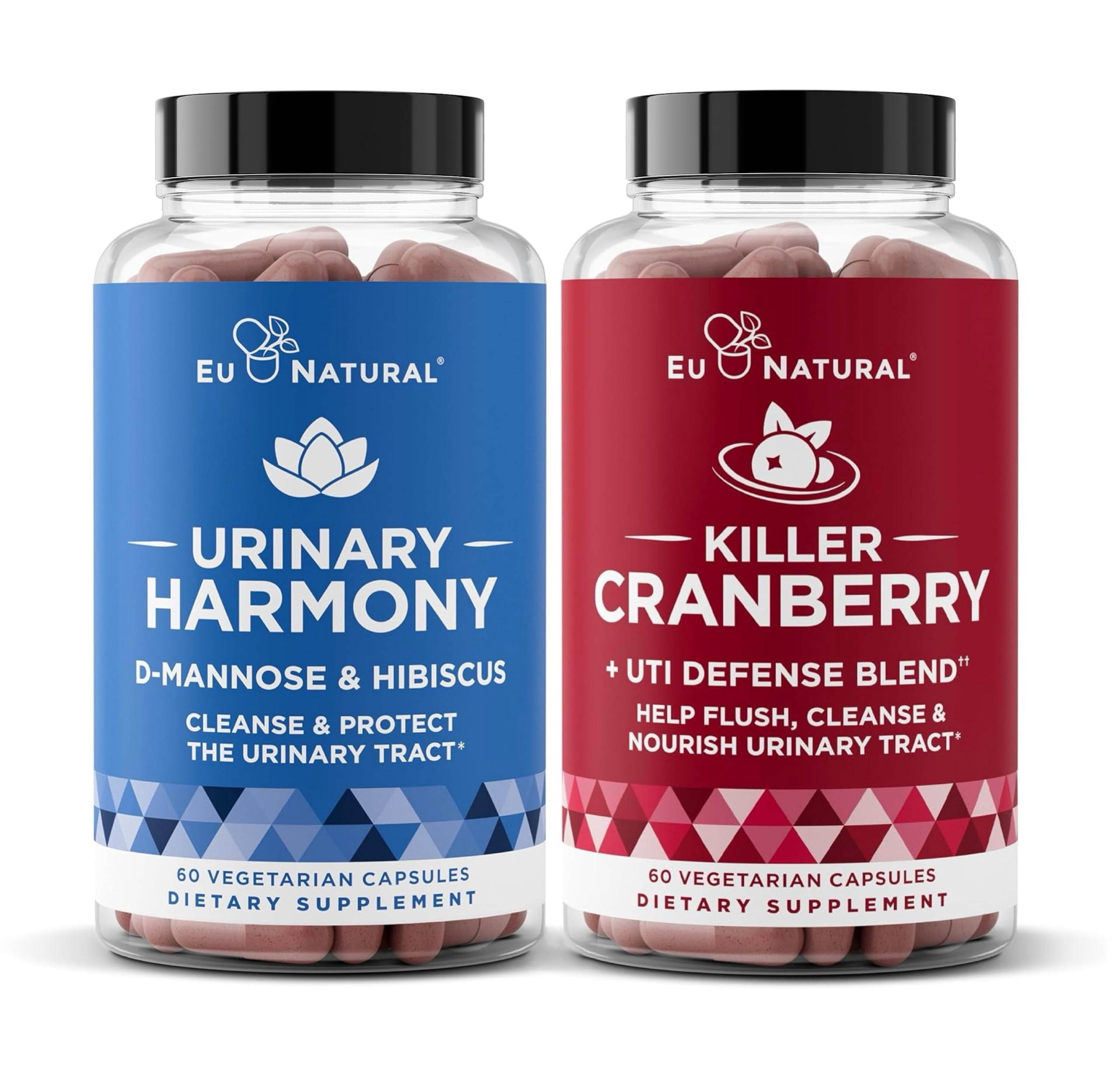 Urinary Tract Supplement Duo, Urinary Harmony + KMC2Killer Cranberry, Defense blends, D-mannose ...